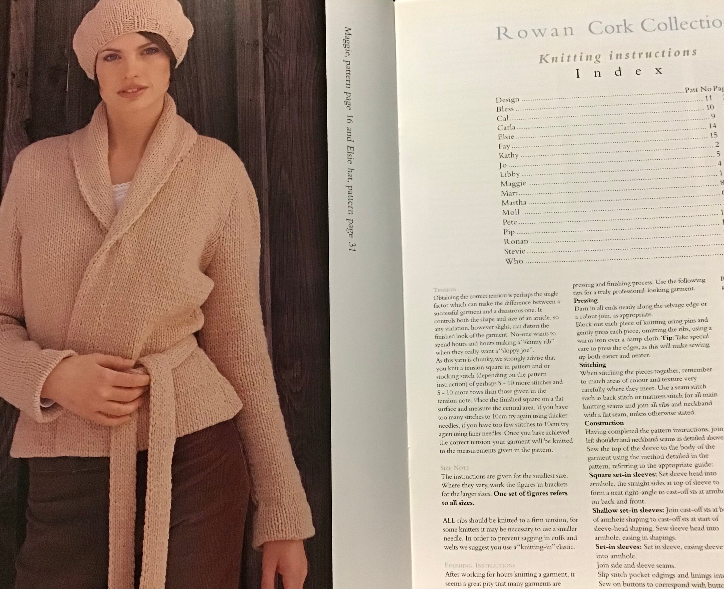 Rowan Knitting Pattern the Cork Collection Womens Mens | Etsy