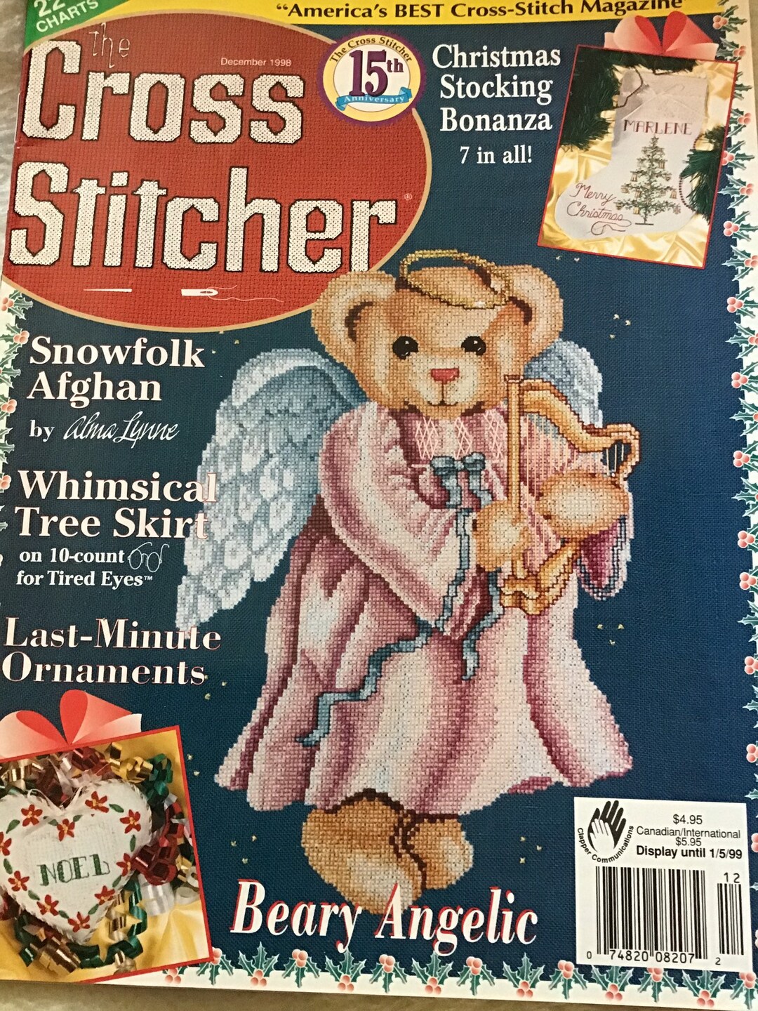 Cross Stitcher Magazine Pattern Christmas Stocking Bonanza - Tree Skirt ...