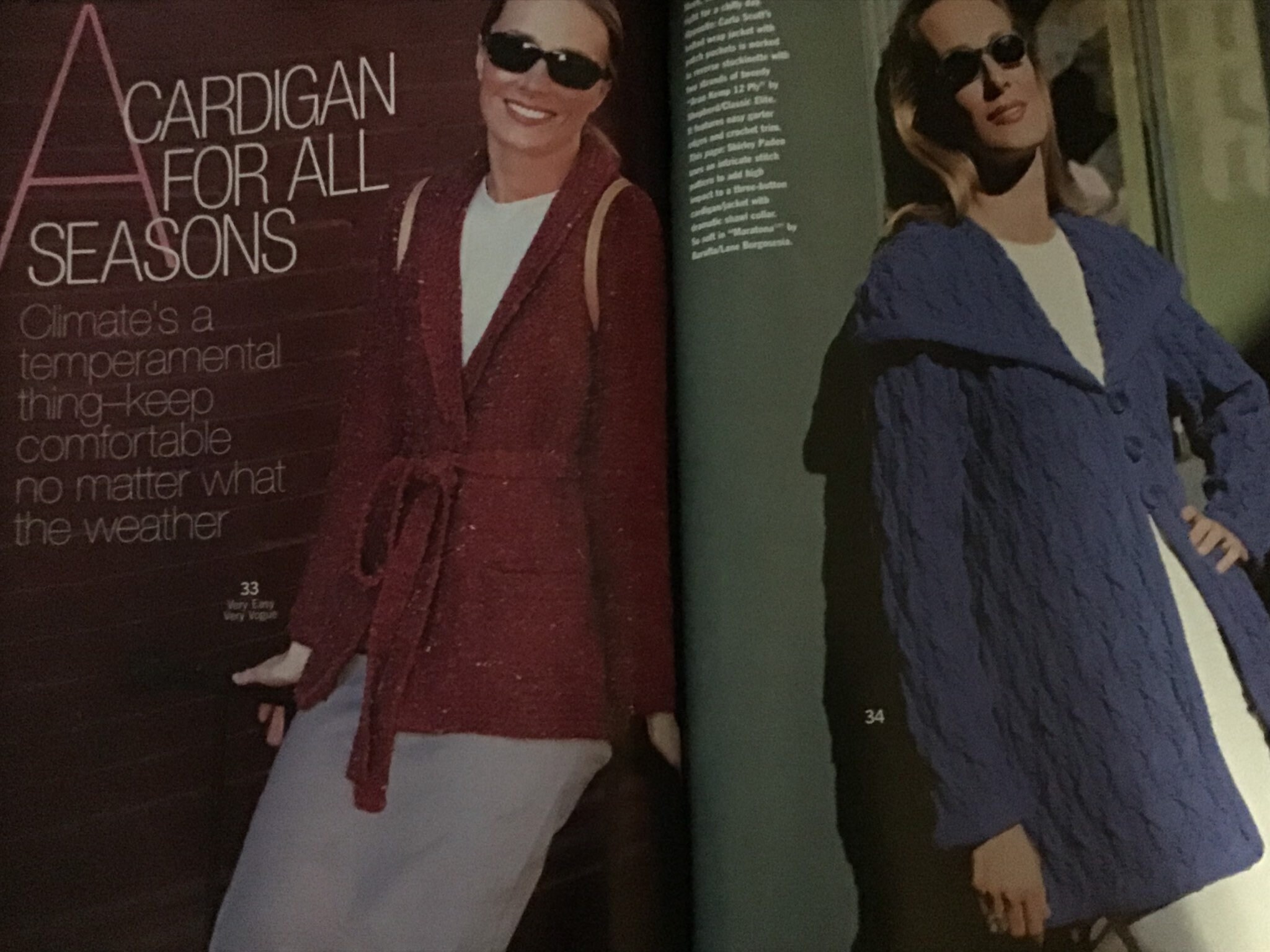 Vogue Knitting Pattern International Magazine Fall 1999 | Etsy