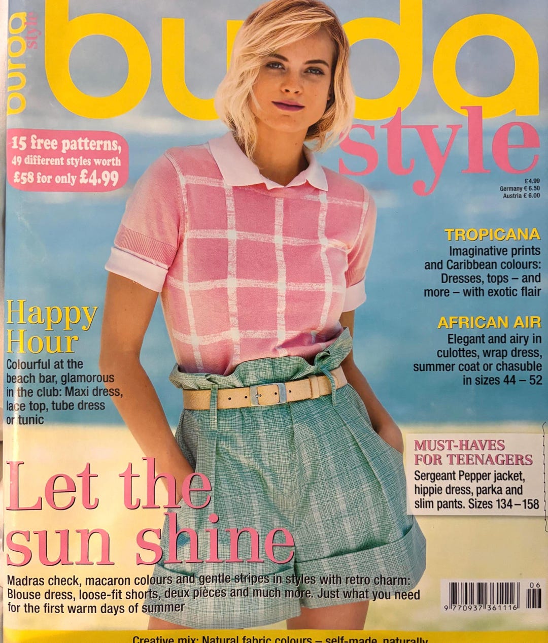 Burda Magazine June 2015 Sewing Pattern Women's Dress Jumpsuit ...