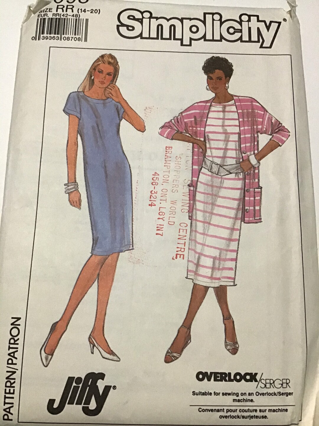 Sewing Pattern Simplicity 9098 Womens Dress in 2 Lengths and - Etsy