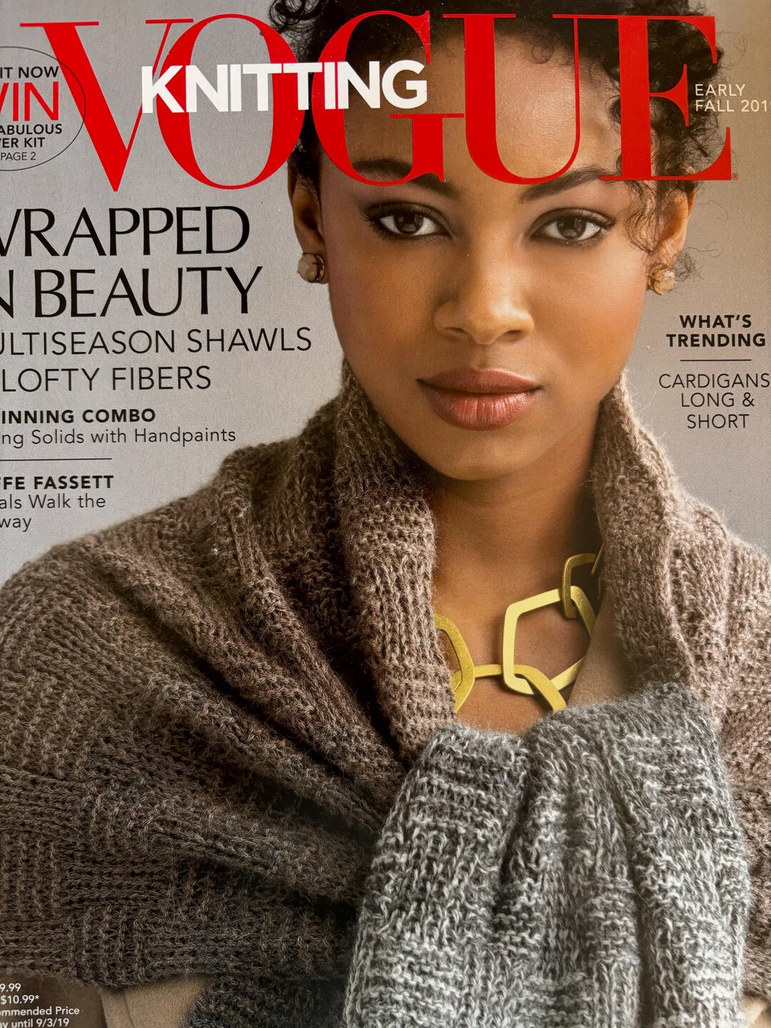 Vogue Knitting International Magazine Pattern Fall 2019 Women’s Sweater ...