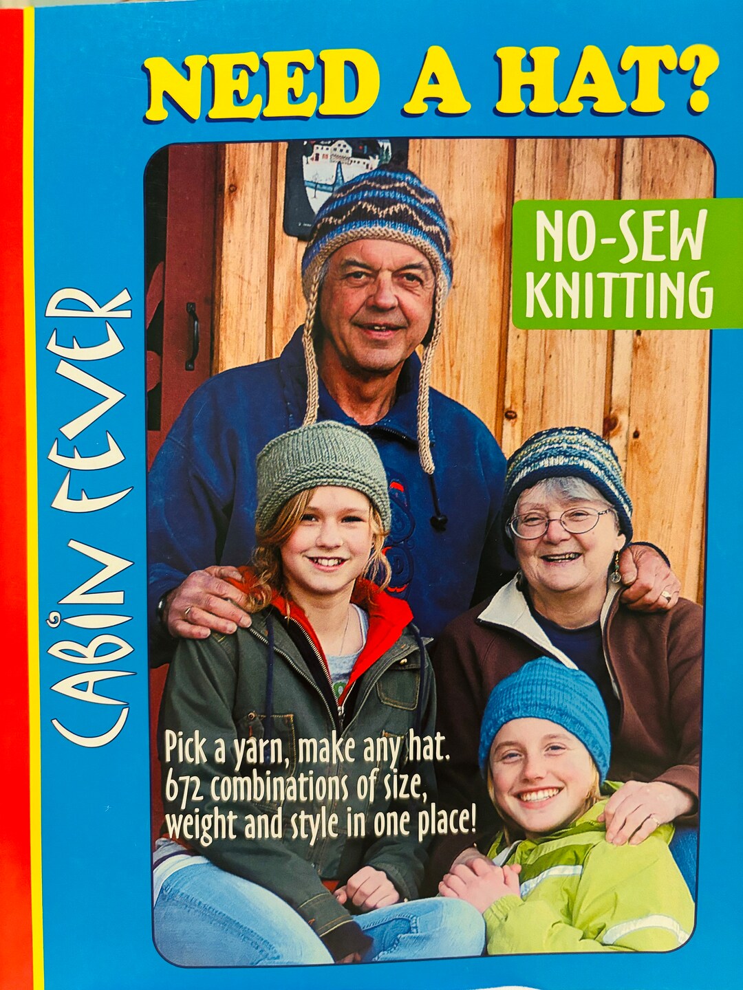 Knitting Pattern - Cabin Fever Need a Hat - No-sew Knitting - Men’s ...