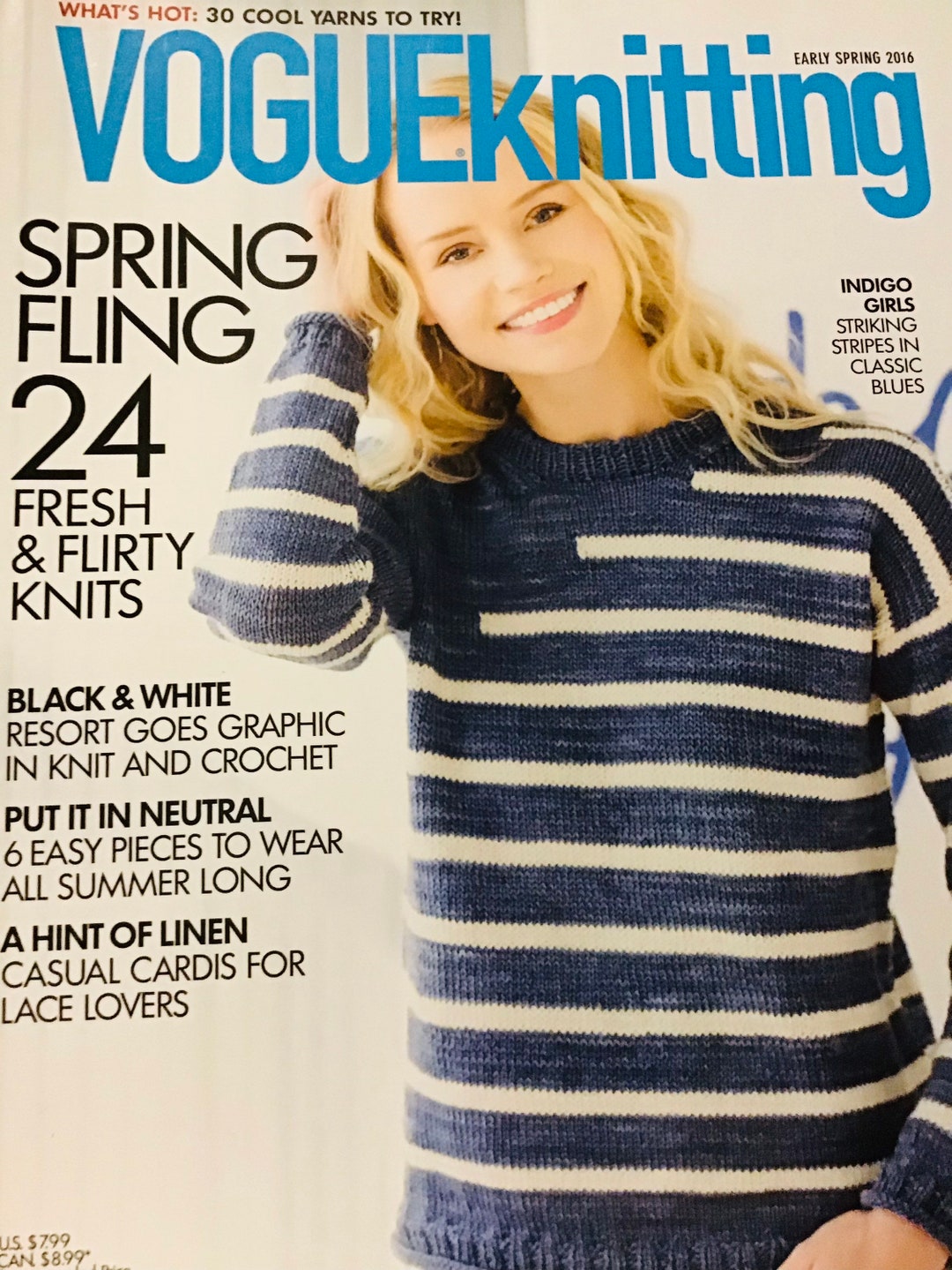 Vogue Knitting Pattern International Early Spring 2016 Women’s Sweater ...