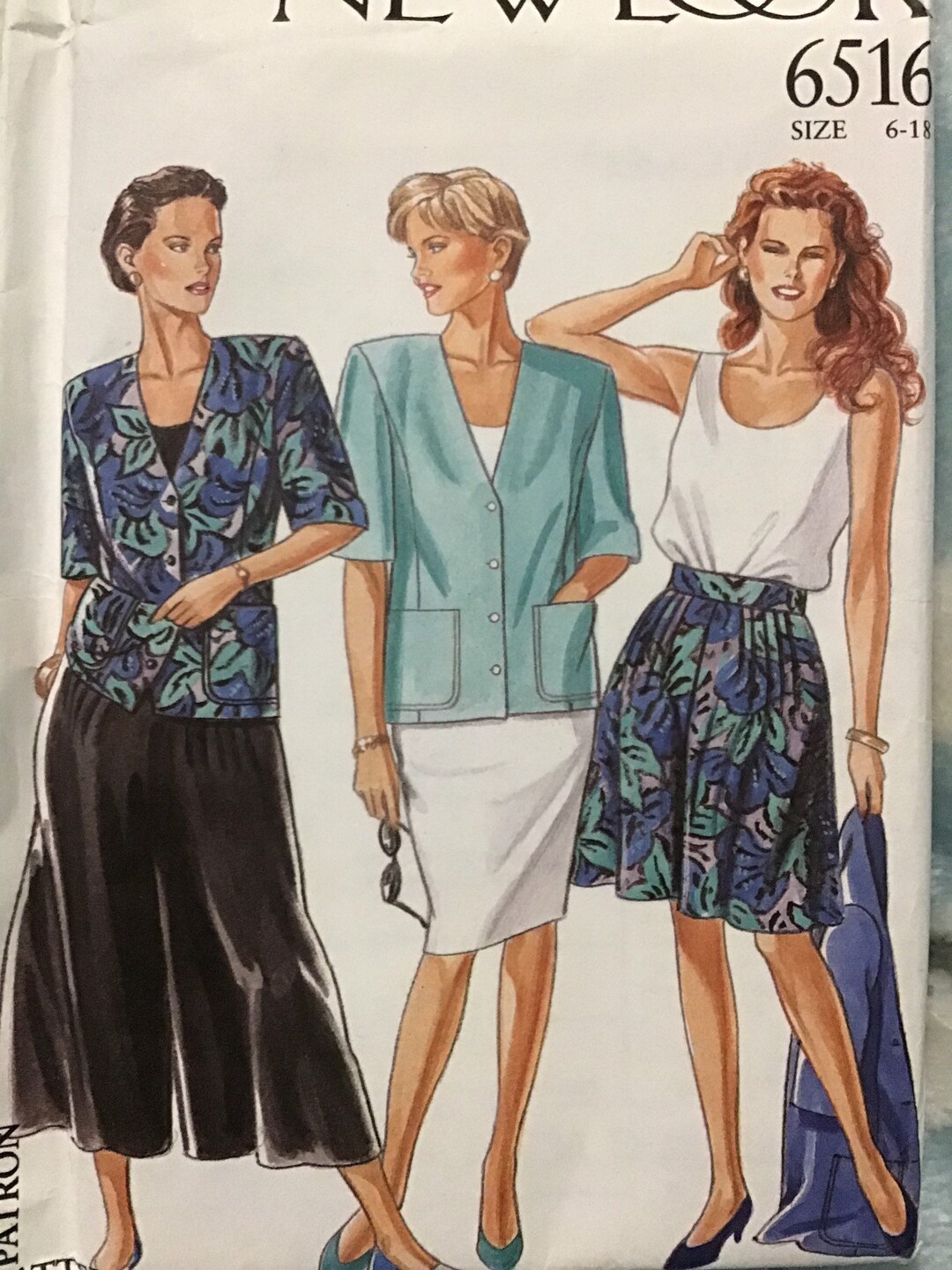 Sewing Pattern New Look 6515 Women’s Misses Jacket, Skirt, Culottes ...