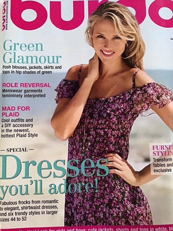 Burda Sewing Pattern Magazine May 2009 Women's Dress - Etsy