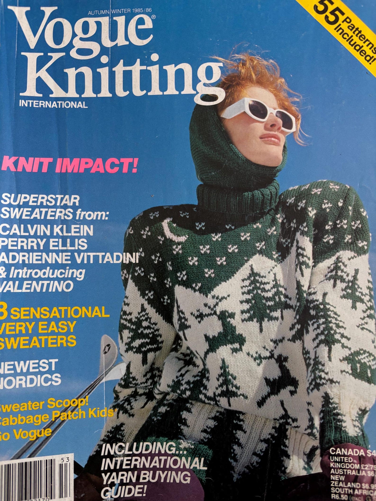 Vogue Knitting International Magazine Autumn Winter 1985/86 - 55 ...