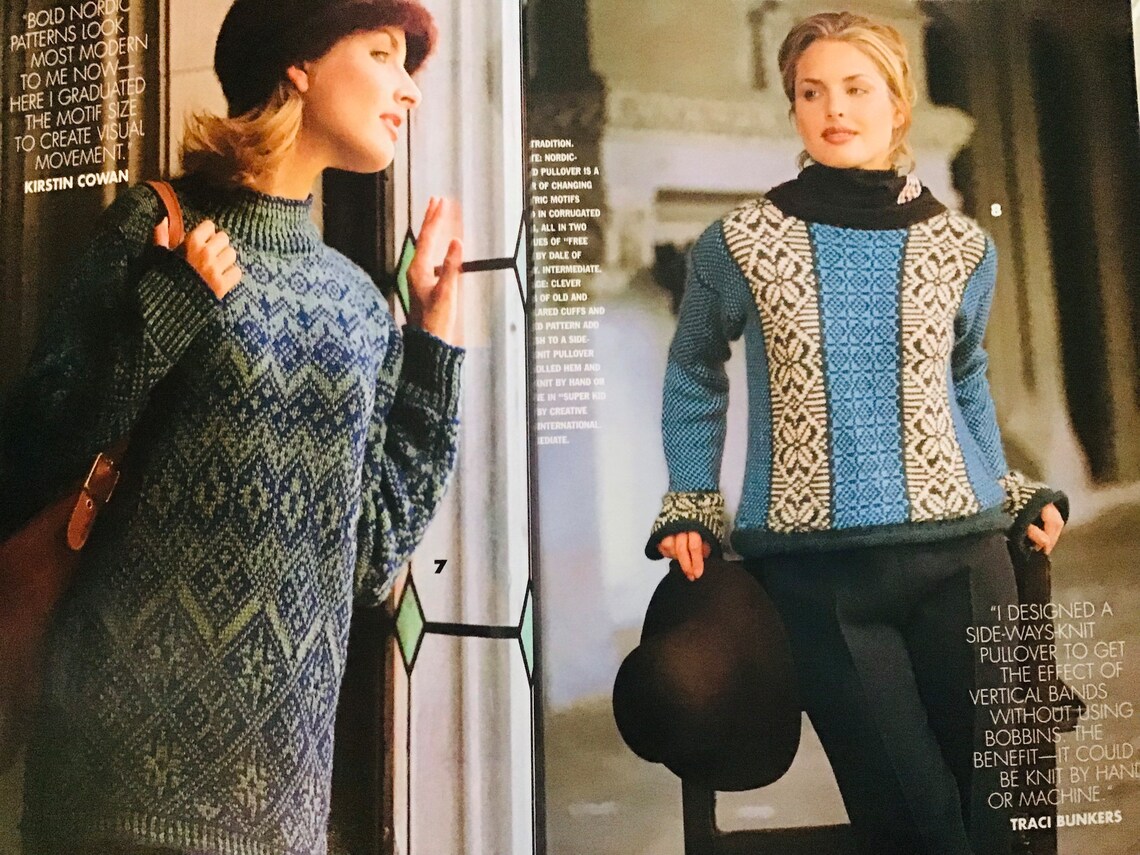 Vogue Knitting International Magazine Pattern Winter 1997/98 - 35 ...