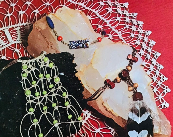 Macrame Book - Macrame With Small Cords - Choker Necklace Doily ...