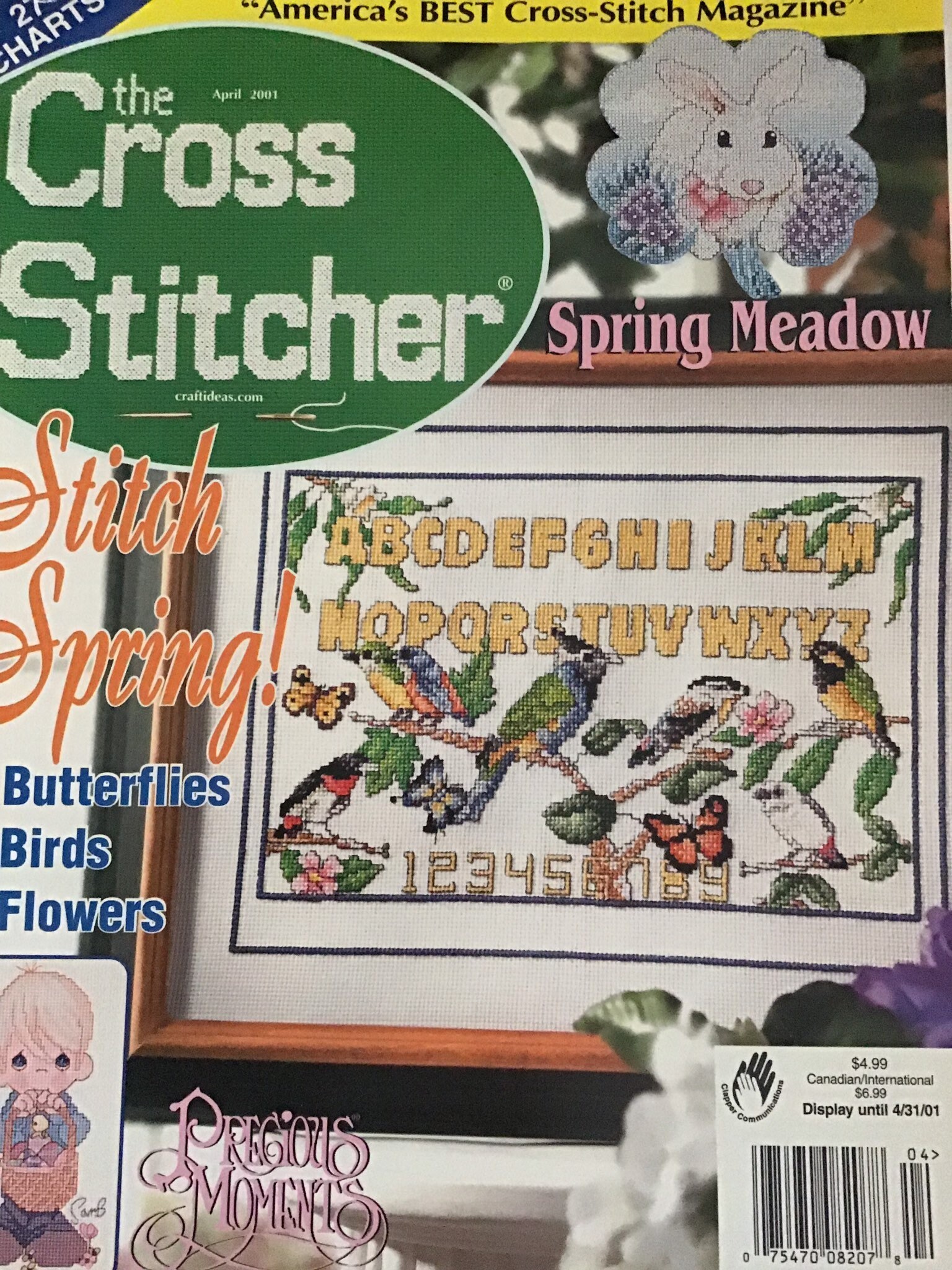 Cross Stitcher Magazine Pattern Abril 2001 Volumen 18 Más - Etsy España