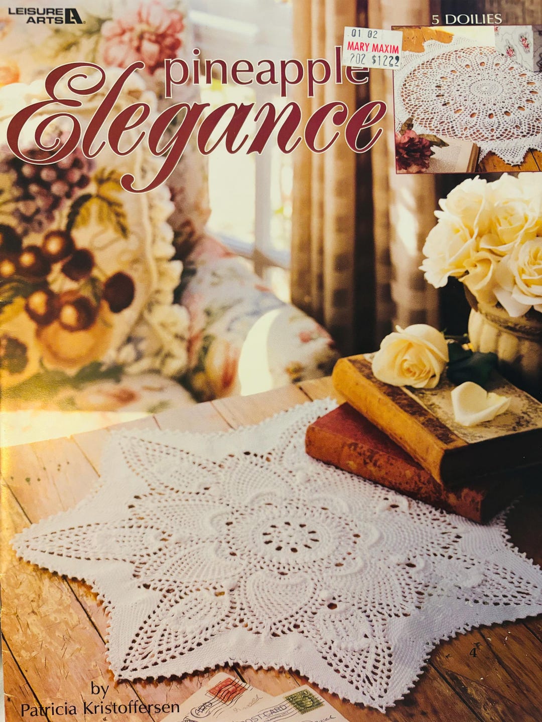 Crochet Pattern Doilies Doily - Pineapple Elegance - 5 Designs - Leisure Arts by Patricia ...