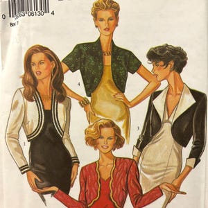 Sewing Pattern New Look 6130 Women's Misses Bolero Jacket Size 6-8-10 ...