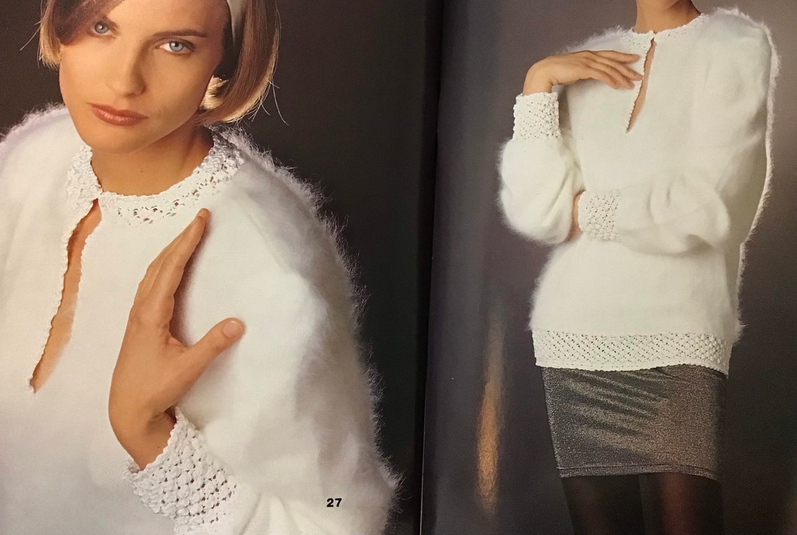 Knitting Pattern Pingouin Magazine No. 137 Women’s Dress Cardigan ...