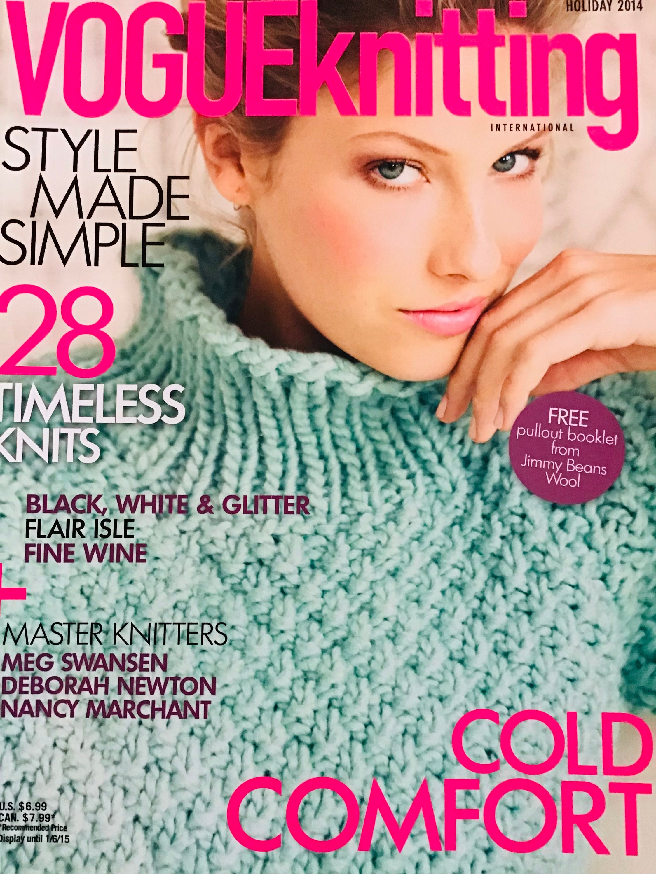 Vogue Knitting Pattern Magazine Holiday 2014 Womens Poncho | Etsy