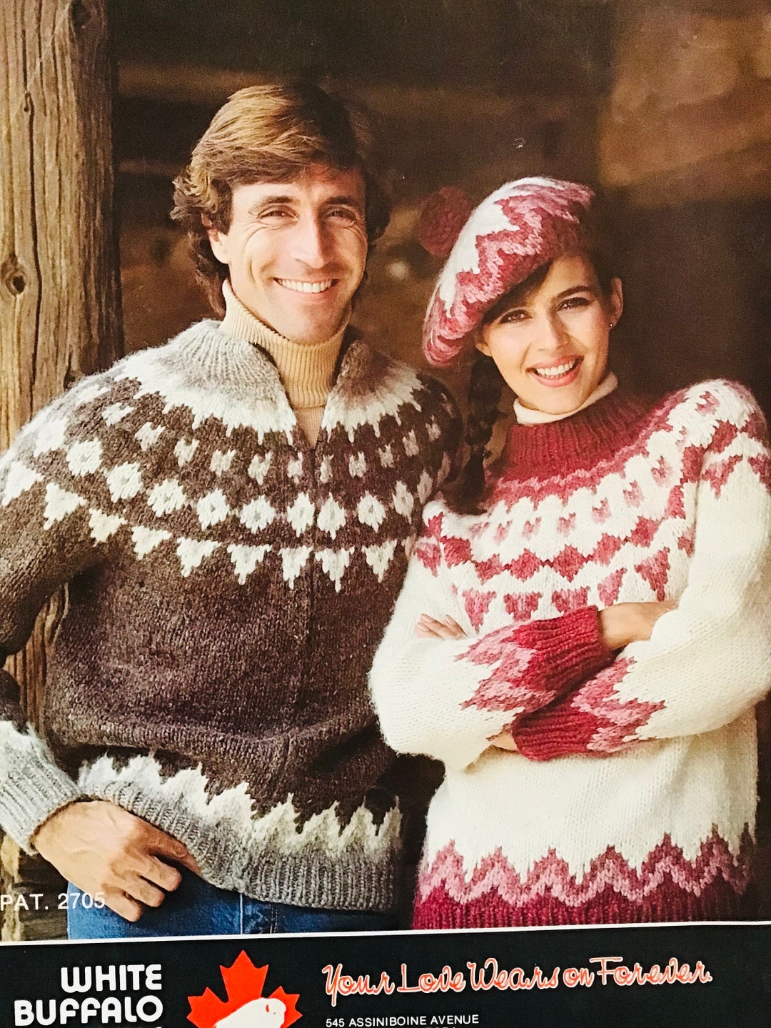 Knitting Pattern - Elenka White Buffalo - Mens’ Womens’ Cardigan ...