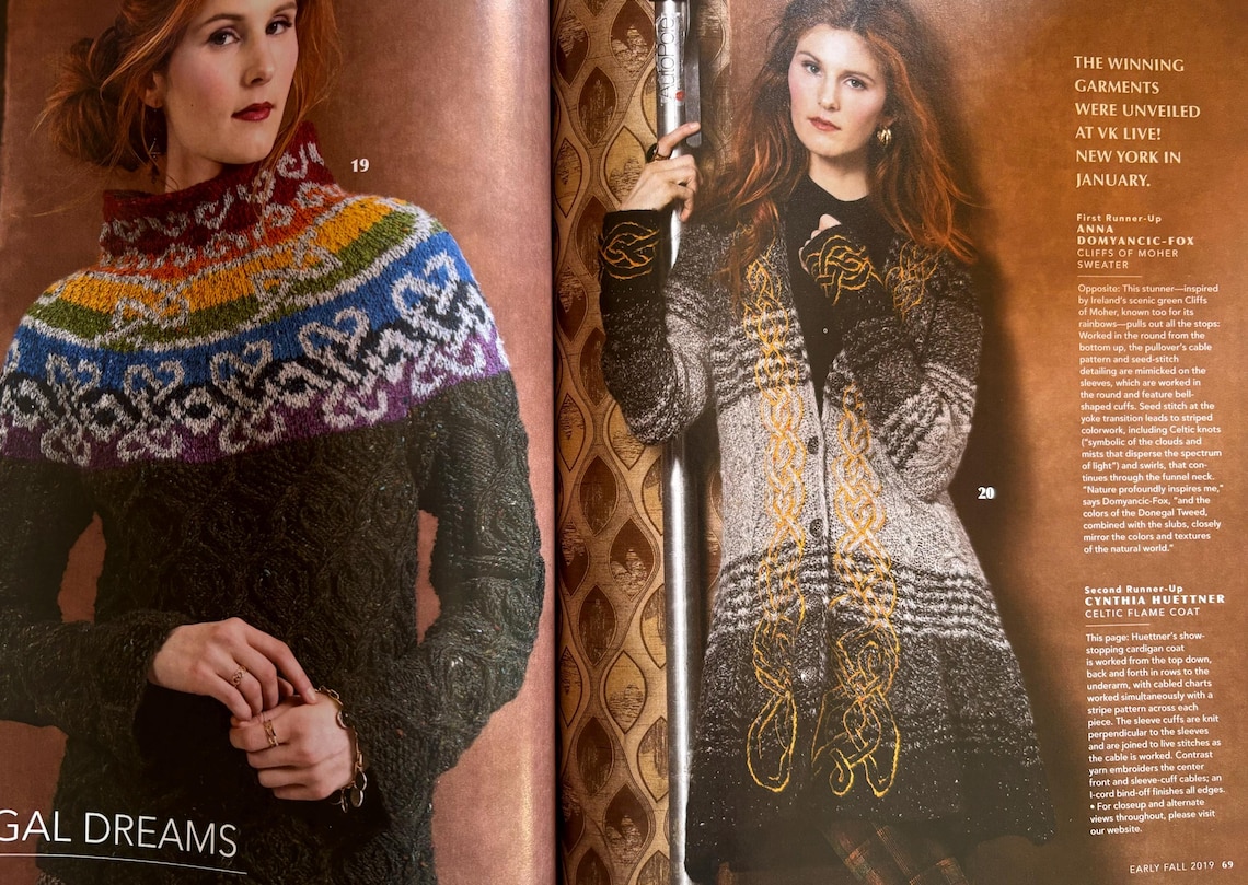 Vogue Knitting International Magazine Pattern Fall 2019 Women’s Sweater ...