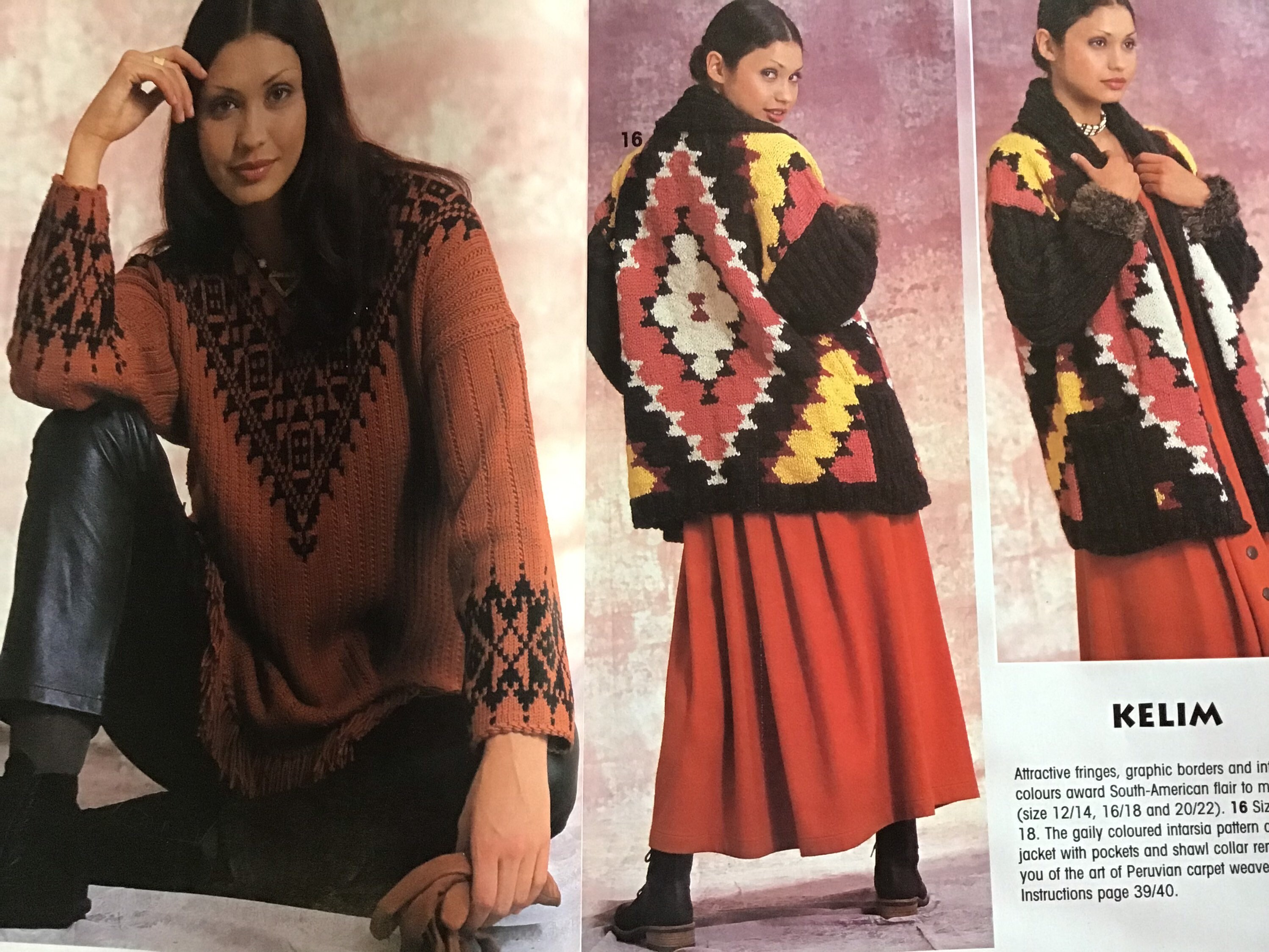 Sandra Knitting Magazine Pattern November 1999 Women’s Children’s ...