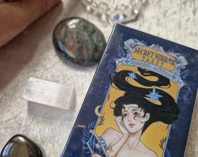 Secret Mirror Tarot Card Gift Set: Crystals & Bracelet (PDF Guidebook ...
