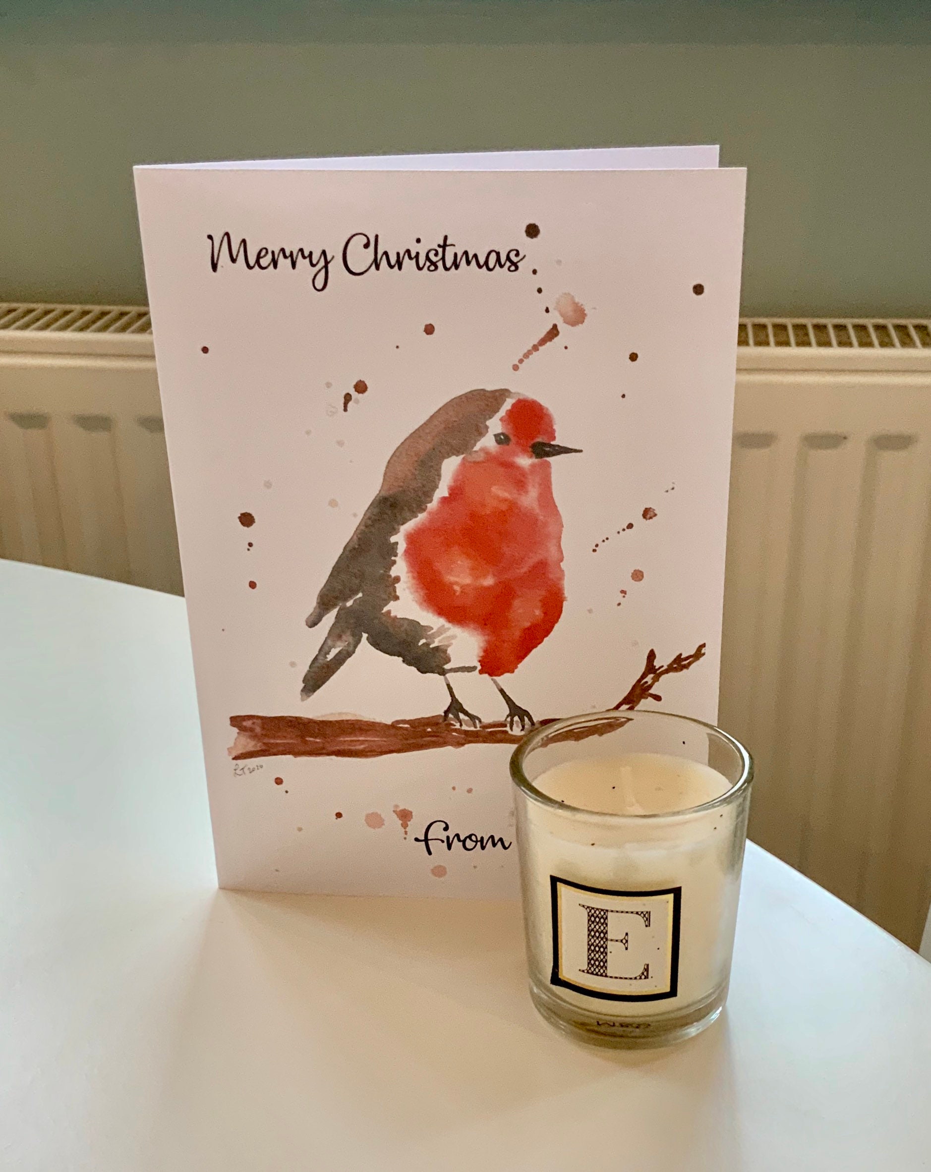 6 Custom Robin Christmas Cards pack of 6 Personalised Xmas | Etsy