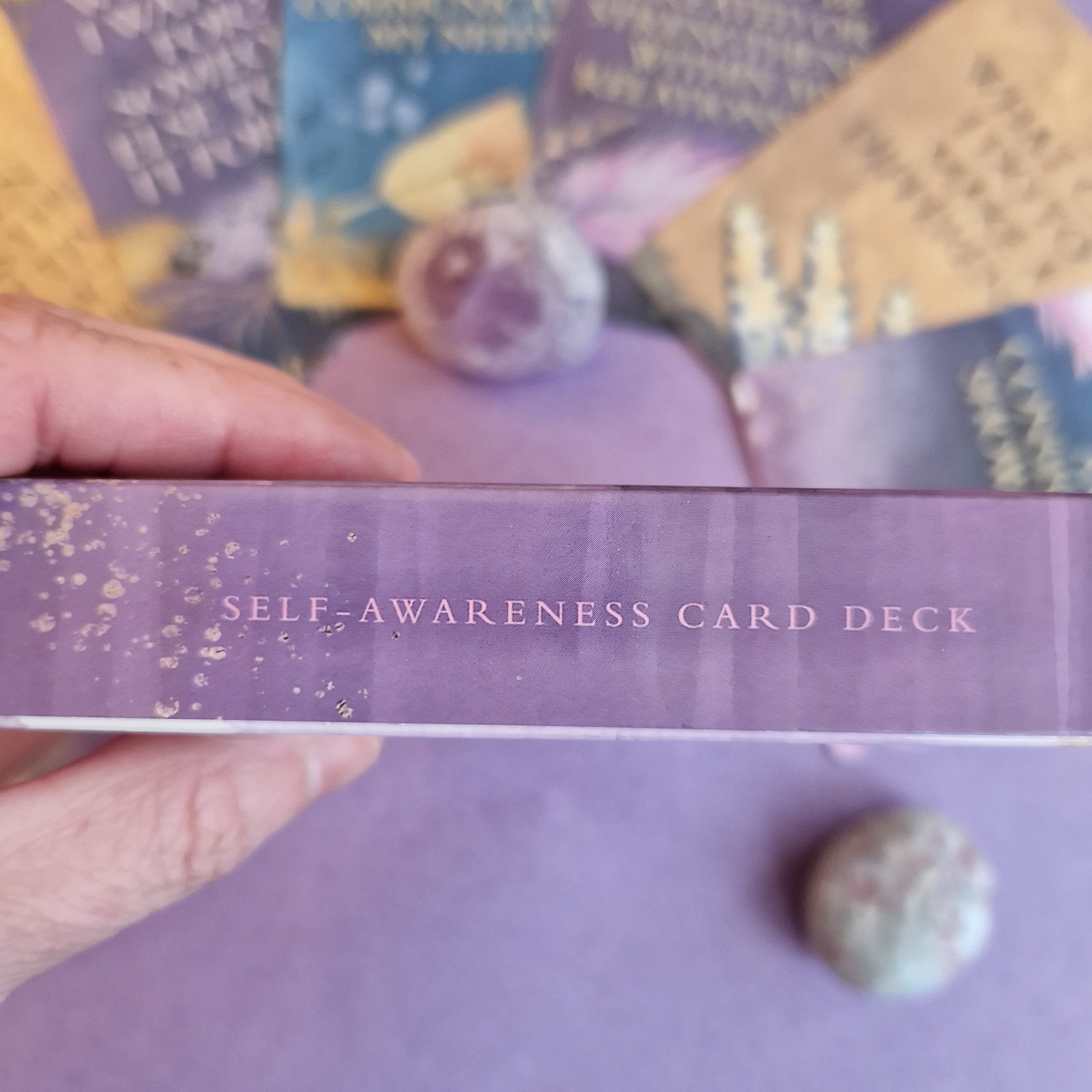 Purple Gift Set, Soul Wisdom Oracle Cards, & Crystals, Oracle Card Gift ...