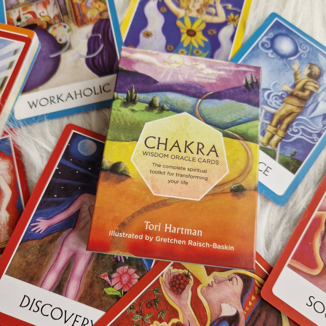 Chakra Wisdom Oracle Card Deck With Crystal Heart (PDF Guidebook) Plus ...