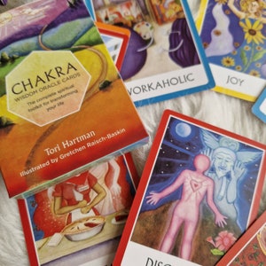Chakra Wisdom Oracle Card Deck With Crystal Heart (PDF Guidebook) Plus ...
