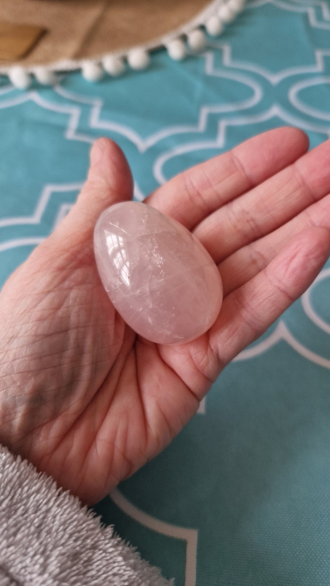 Rose Quartz Crystal Egg, Easter Gift, Pink Healing, for Love, Self Love ...