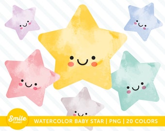 Chubby Star Clipart - Etsy