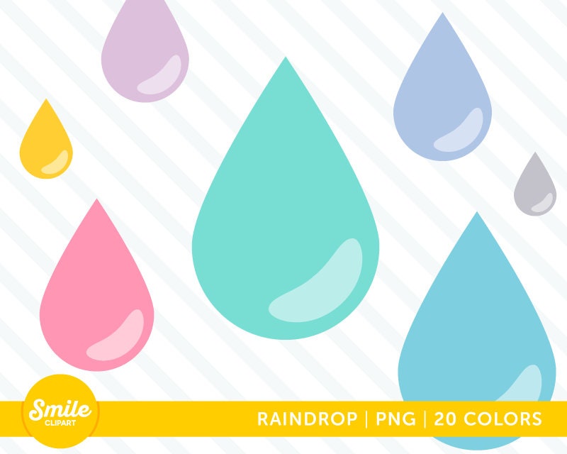Cute Raindrop Clip Art