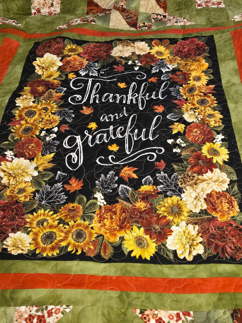 Thankful and Grateful Lap Quilt - Etsy