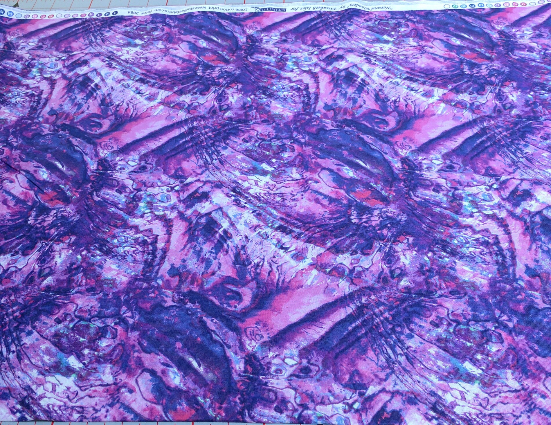 Natural Wonders-Light Purple Cotton Fabric 2884 by Elizabeth | Etsy