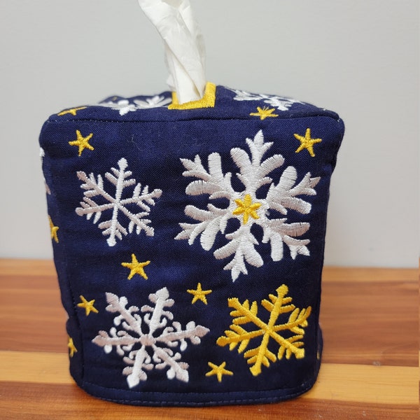 Snowflake Tissue Box Covers - Etsy