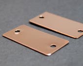 Twenty-five Wide Copper ID Tags 3/4 x 1 1/2 20g | Etsy