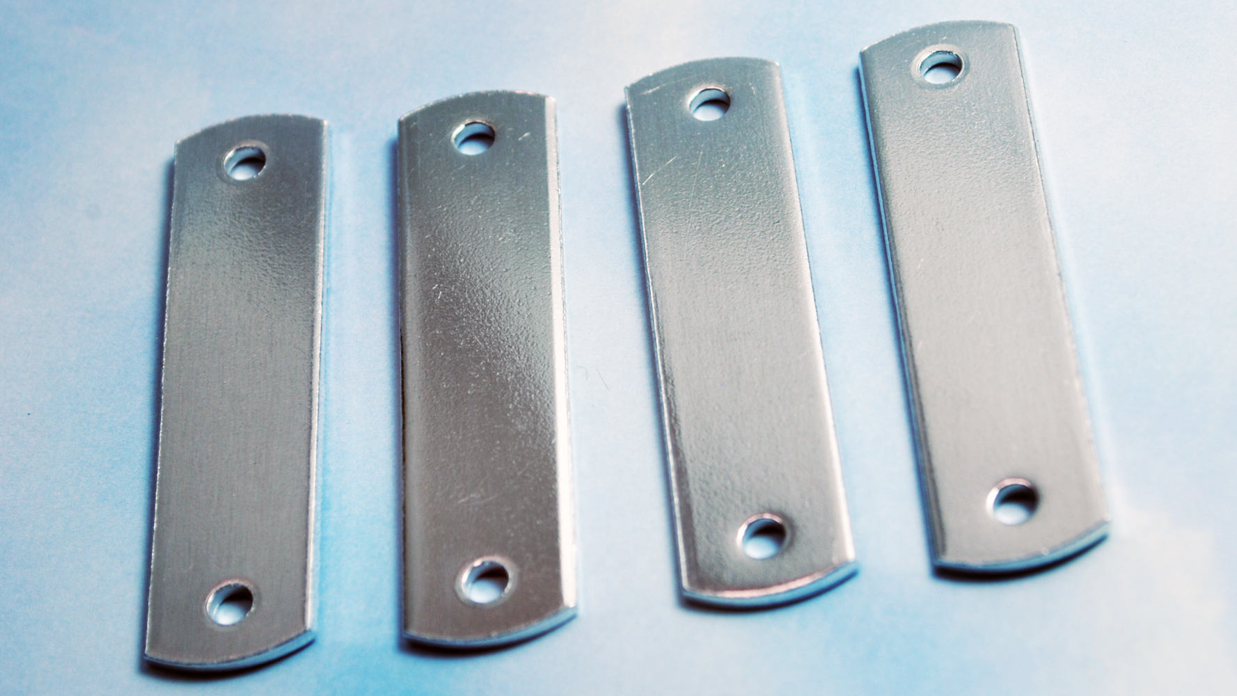 Fifty Aluminum ID Tags - 1/2" X 2 1/4"- 14g Hard Temper Aluminum ...