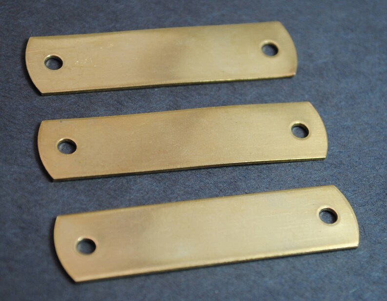 Fifty Brass ID Tags 1/2 X 2 20g Red Brass - Etsy
