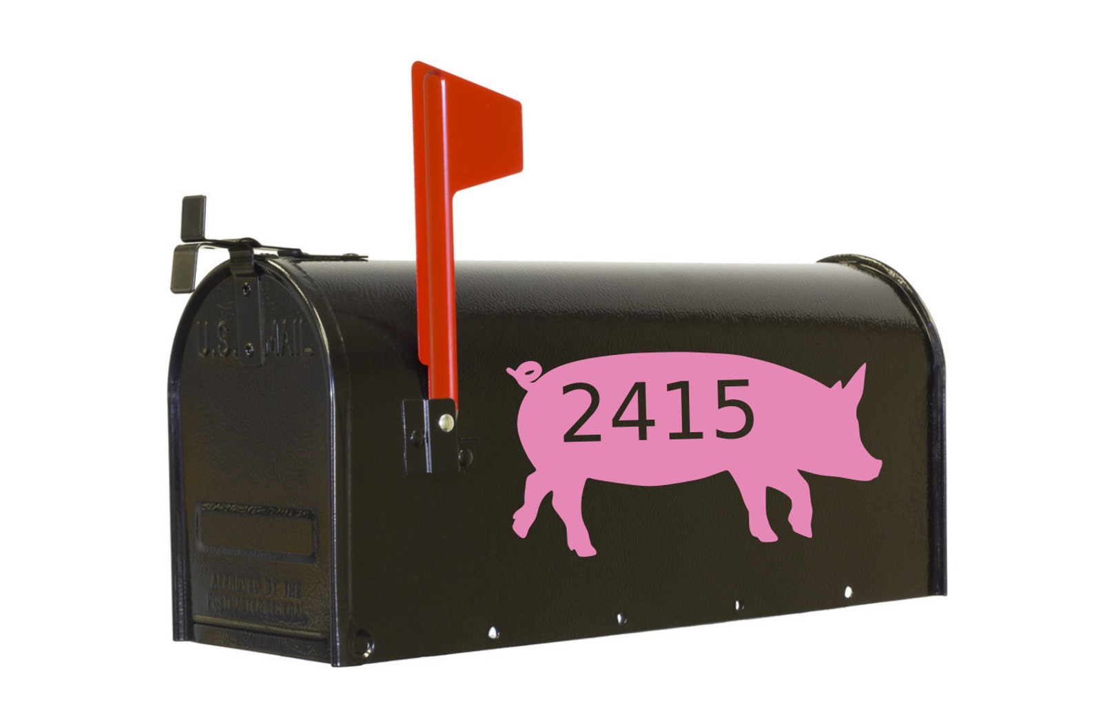 Pig Farmhouse Mailbox Address Decal Mailbox Numbers Mailbox | Etsy