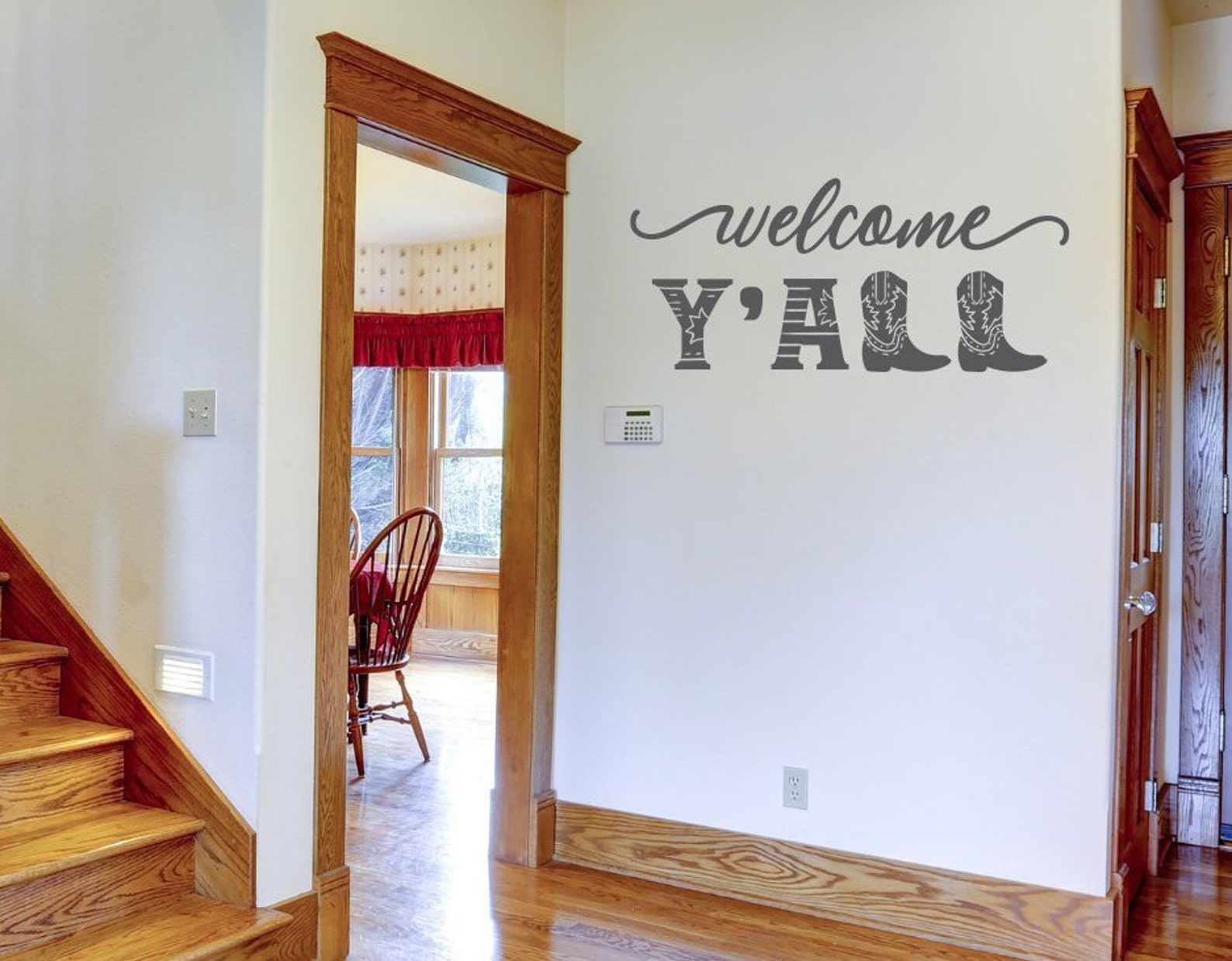 Welcome Decal Southern Decor Welcome Y'all Welcome | Etsy