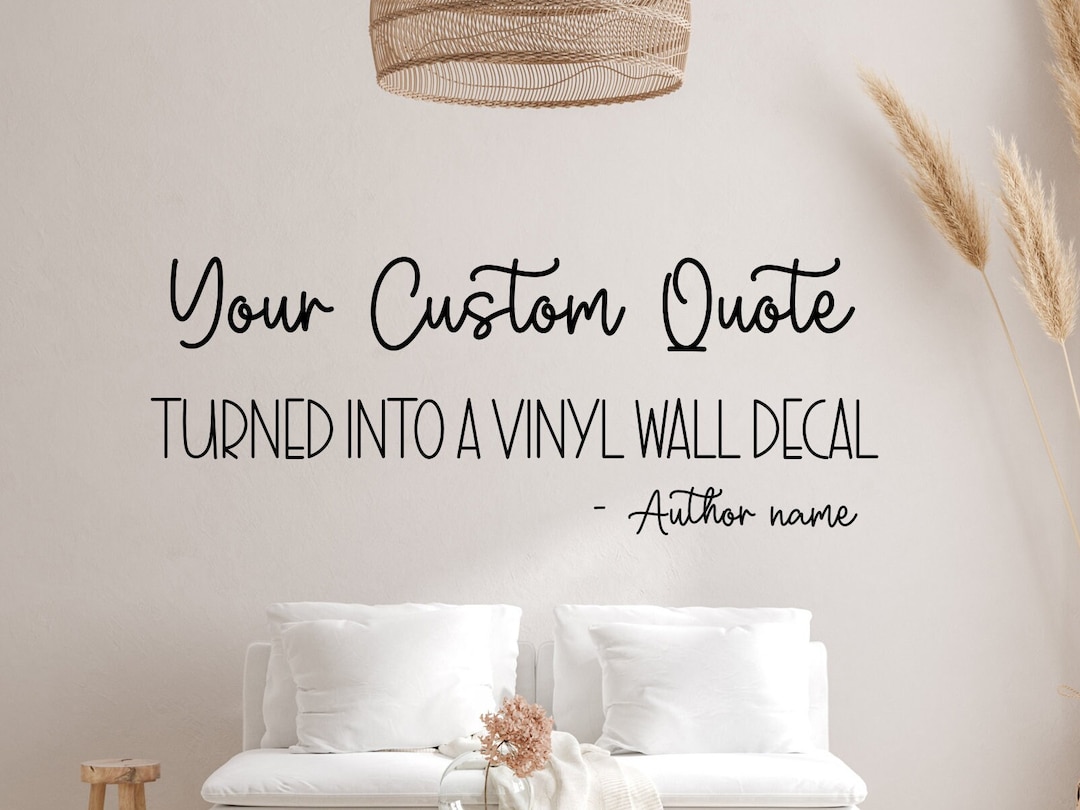 Create Your Own Custom Wall Decal, Custom Wall Sticker, Custom Decal ...