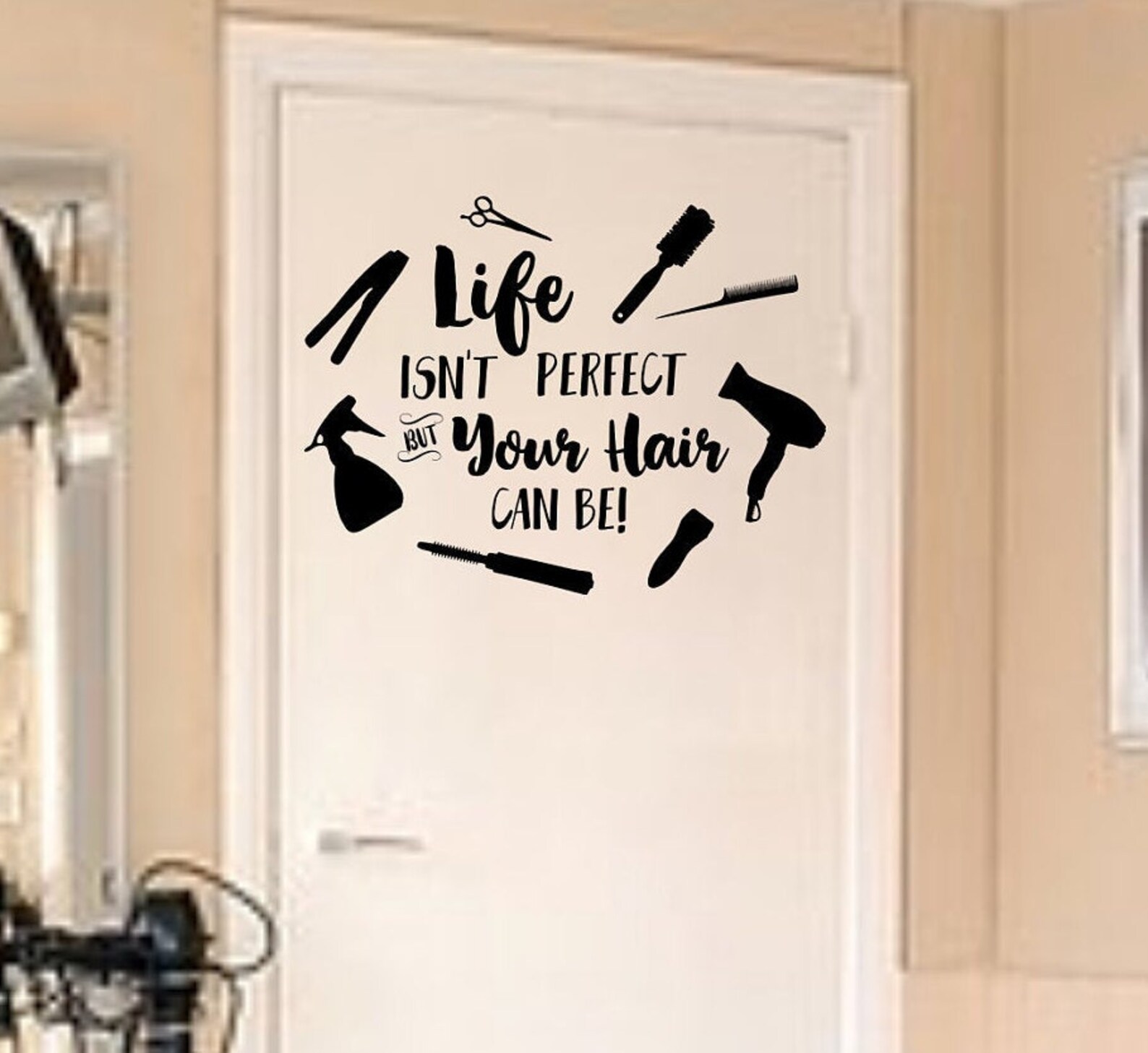 Hair Salon Wall Decal Hair Wall Decal Beauty Salon Decal - Etsy