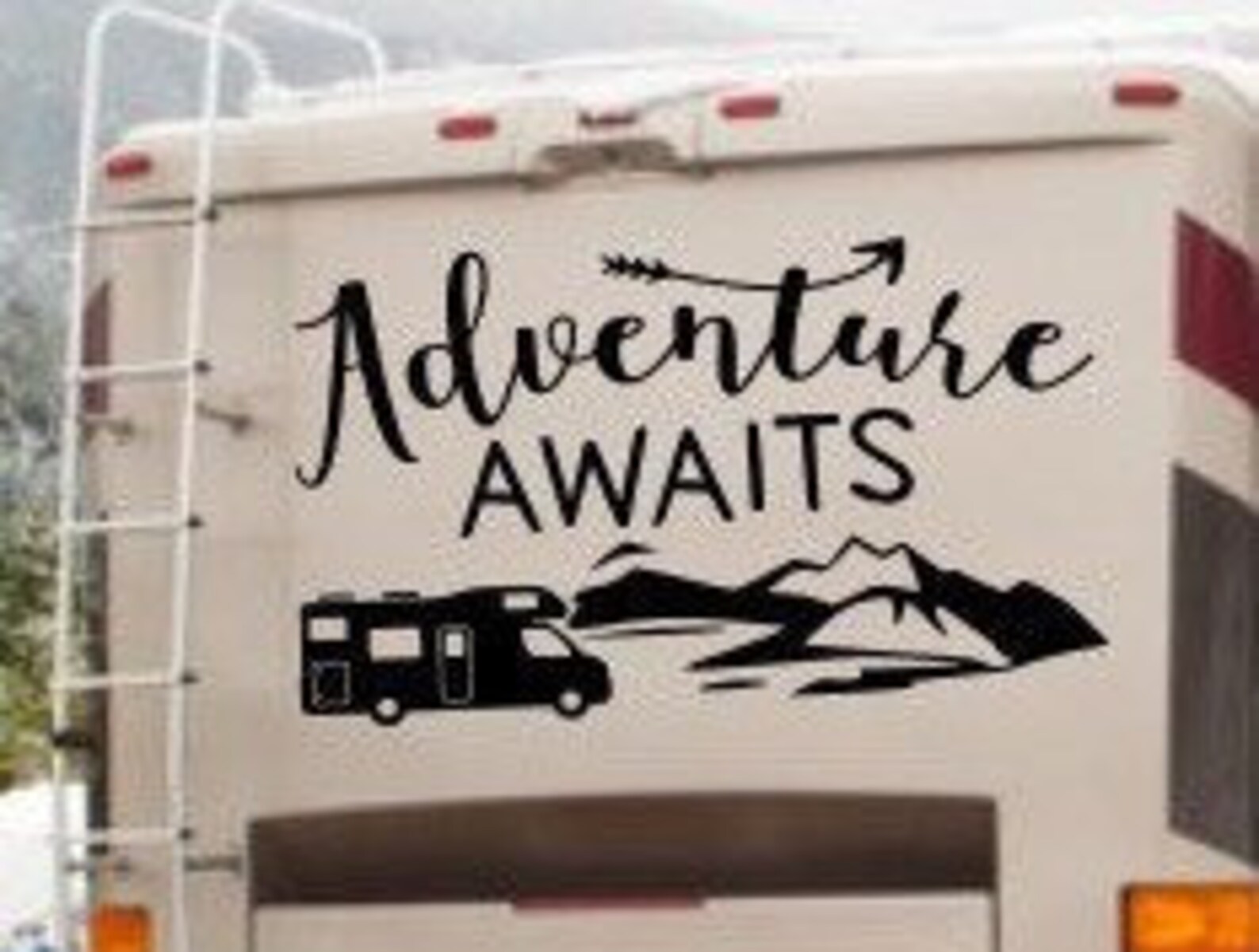 Adventure Awaits Rv Decal Custom Camper Decal - Etsy