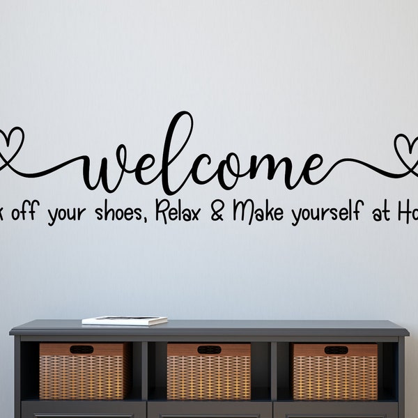 Welcome Wall Decal - Etsy