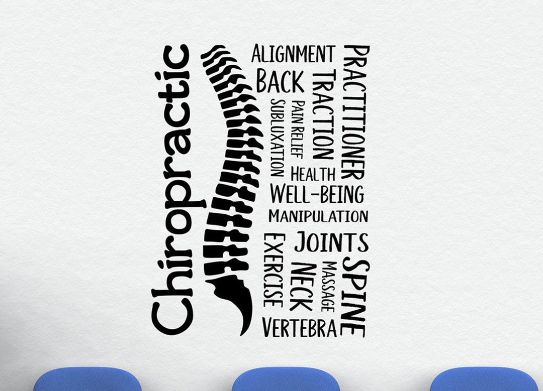 Chiropractic Art, Chiropractic Decal, Chiropractic Wall Art ...