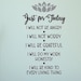 Reiki 5 Principles, Reiki Wall Art, Reiki Wall Decal, Just for Today ...