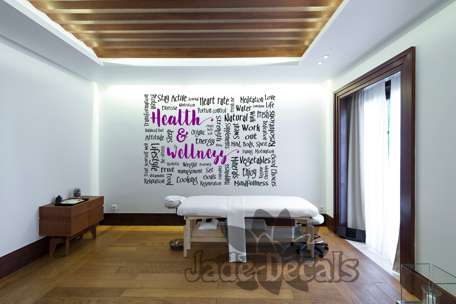 Health and Wellness Wall Decal - Etsy