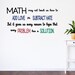 Math Vinyl Wall Decals for Classroom // Add Love, Subtract Hate - Etsy ...