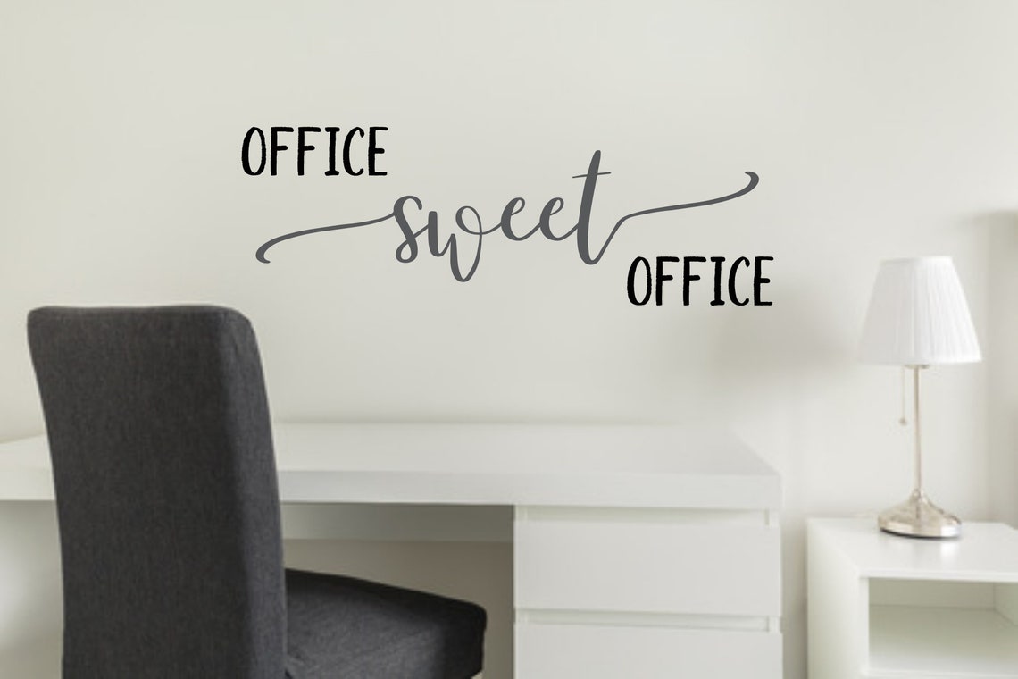 Office Wall Decal Office Sweet Office Office Decor Office | Etsy