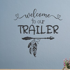 Welcome to Our Camper, Camper Door Decal, Welcome to Our Trailer ...