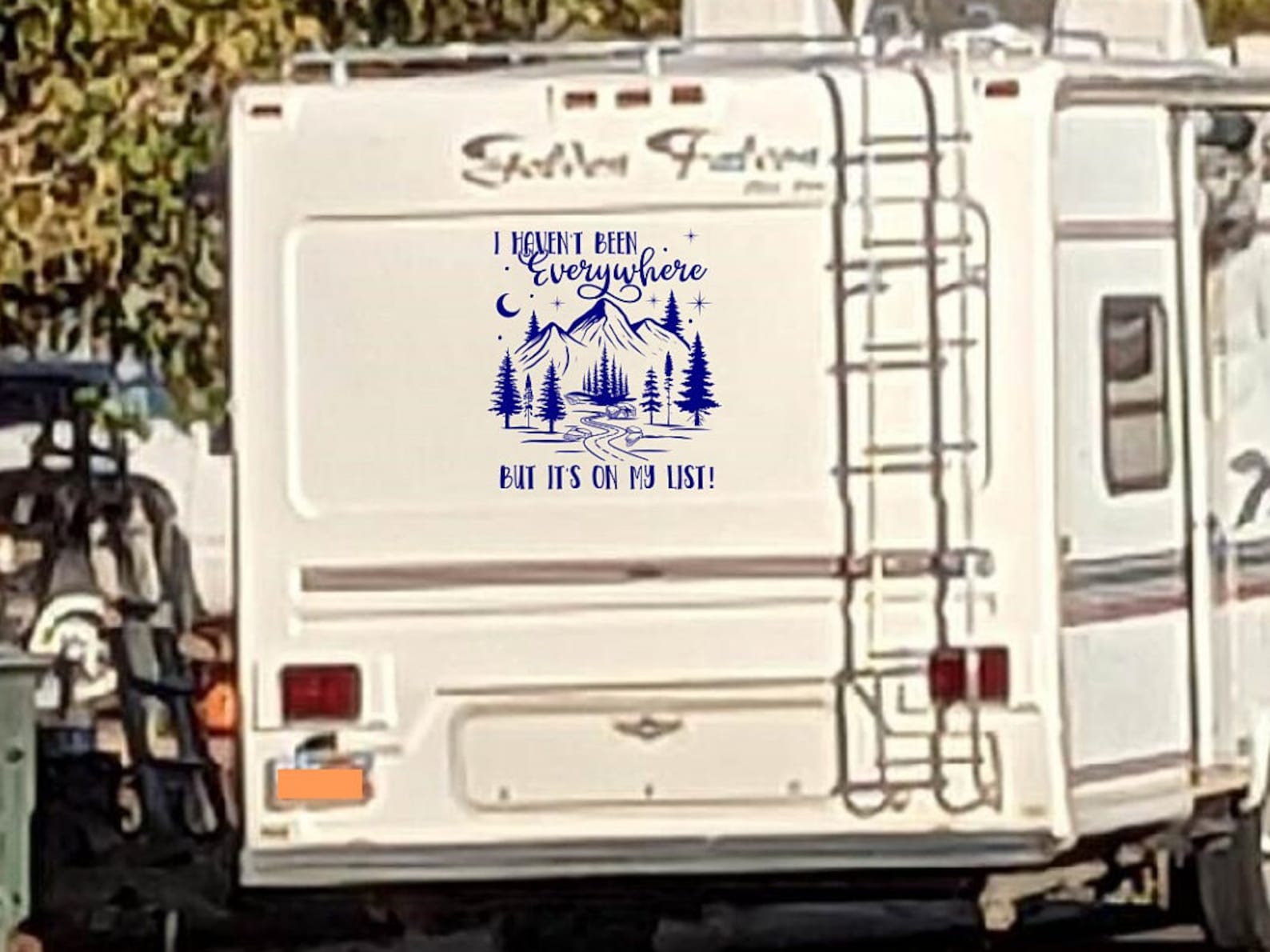 Funny Rv Decal, We Haven't Been Everywhere but It's on Our List Adventure Awaits, Rv Decor, Rv ...