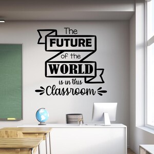 Classroom Wall Decal, Classroom Decor, Classroom Wall Art, Teacher ...