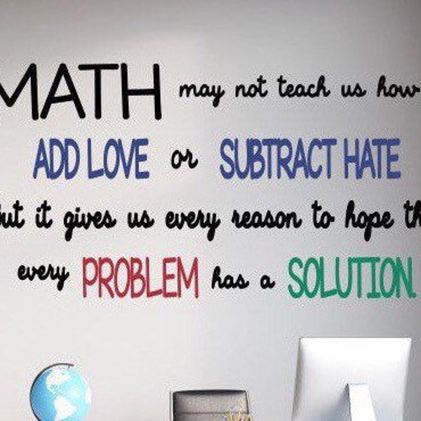 Mathematics May Not Teach Us How to Add Love - Etsy